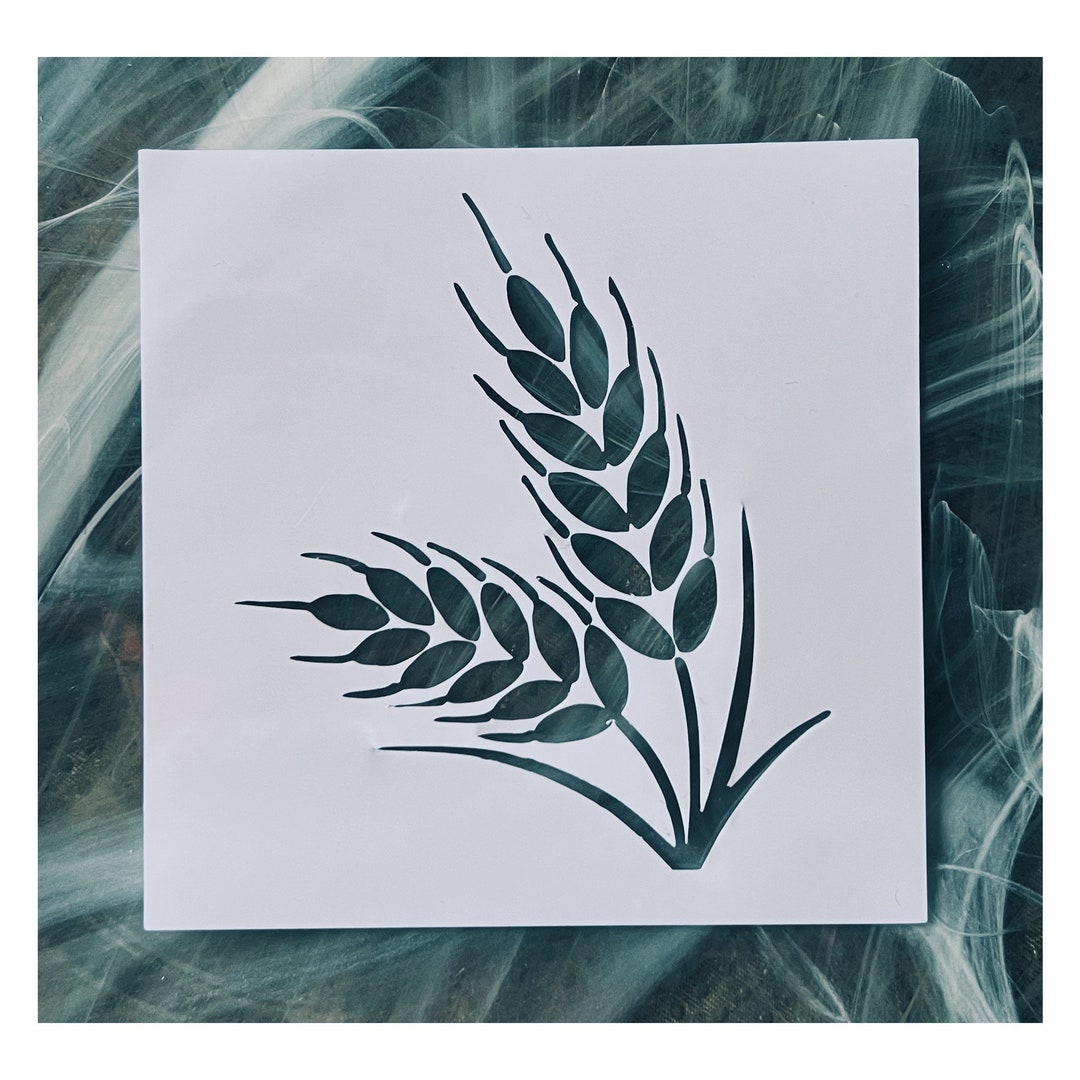 Stencil, Reusable Wheat Stencil, Wheat Stencil, Wheat Farming Grass ...