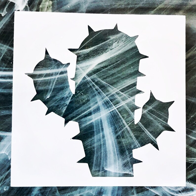 Cactus Stencil Reusable Cactus Stencil Plant Stencil - Etsy