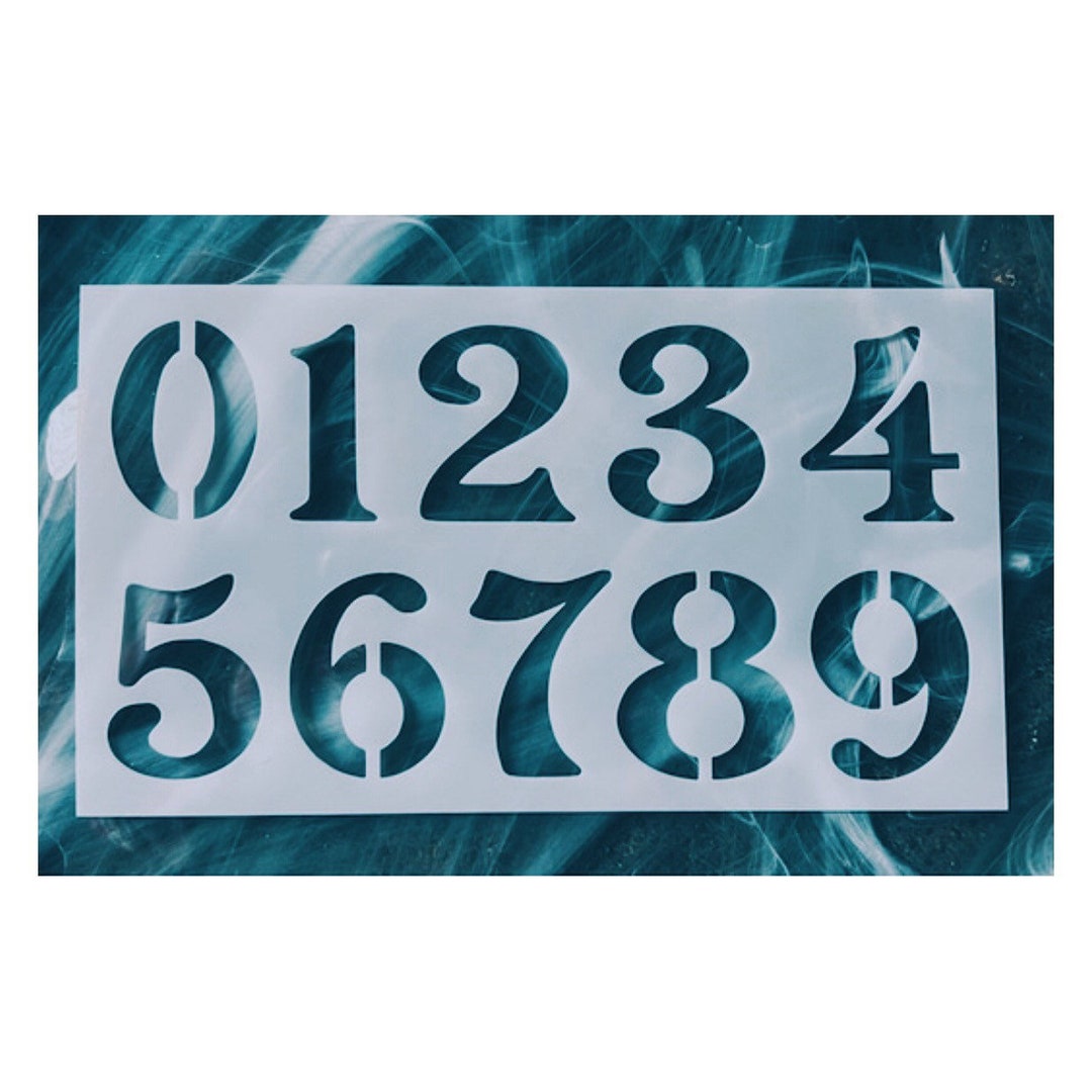 Reusable Number Stencil | Mylar DIY Craft & Painting Stencil | Wall Art ...