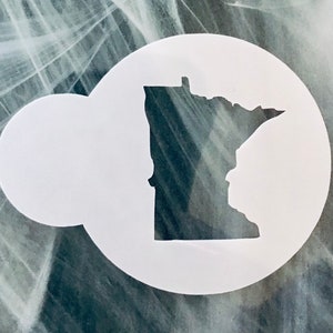 Minnesota State Cookie Stencil: Reusable Mylar, Macaron & Oreo Sizes - Etsy