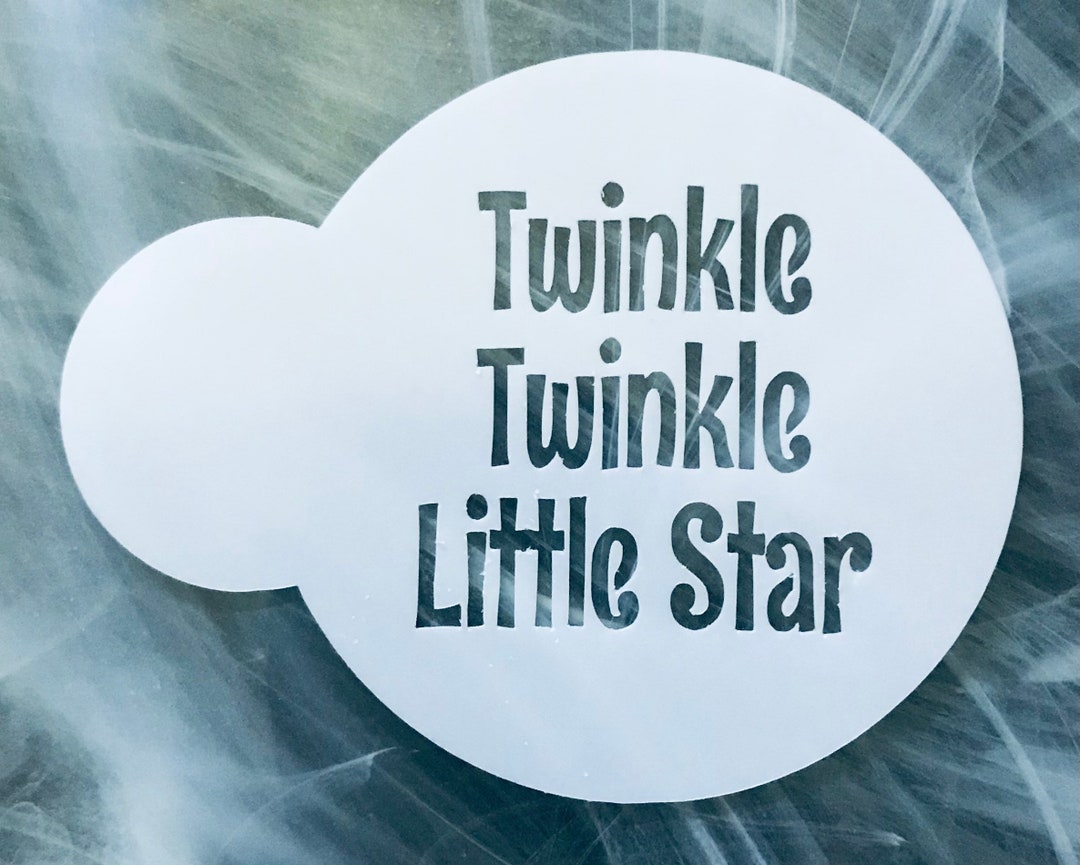 Twinkle Star Cookie Stencil: Reusable Mylar, Macaron & Oreo Sizes - Etsy