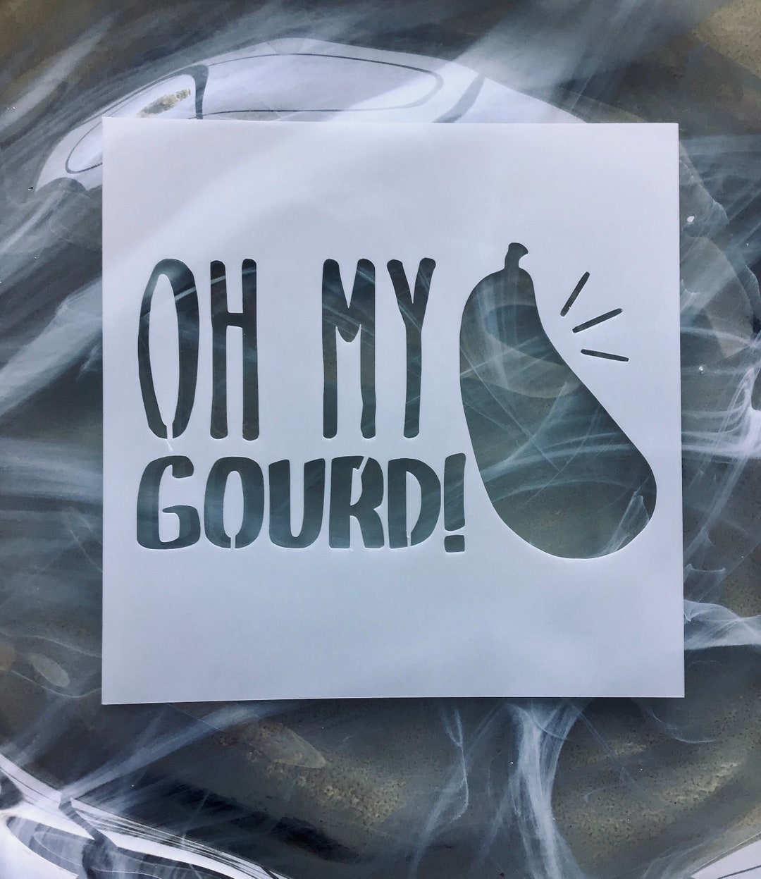 Stencil, Oh My Gourd Stencil, Reusable Gourd Stencil, Oh My Gourd Home ...