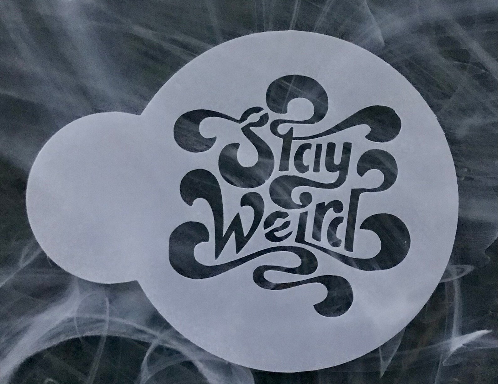 Stencil Word Art Stencil Stay Weird Cookie Stencil Reusable - Etsy