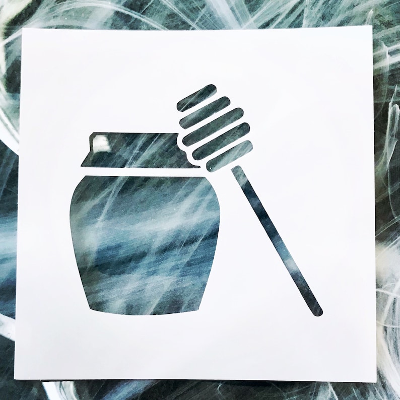 Honeypot Stencil Reusable Honey Stencil Stencil of Honey - Etsy