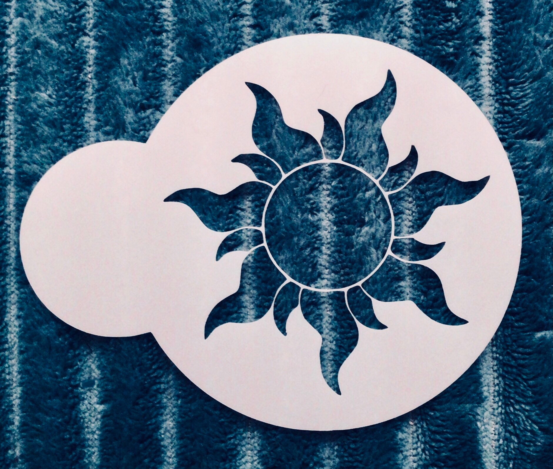 Sun Cookie Stencil Reusable Sun Stencil Sun Coffee Stencil - Etsy