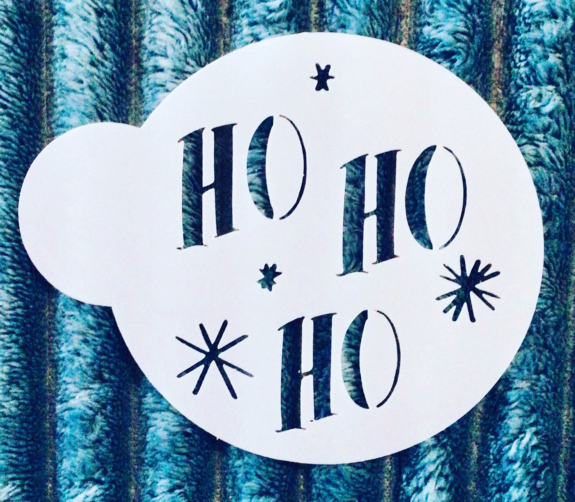 Ho Ho Ho Cookie Stencil, Reusable Ho Ho Ho Stencil, Christmas Stencil ...