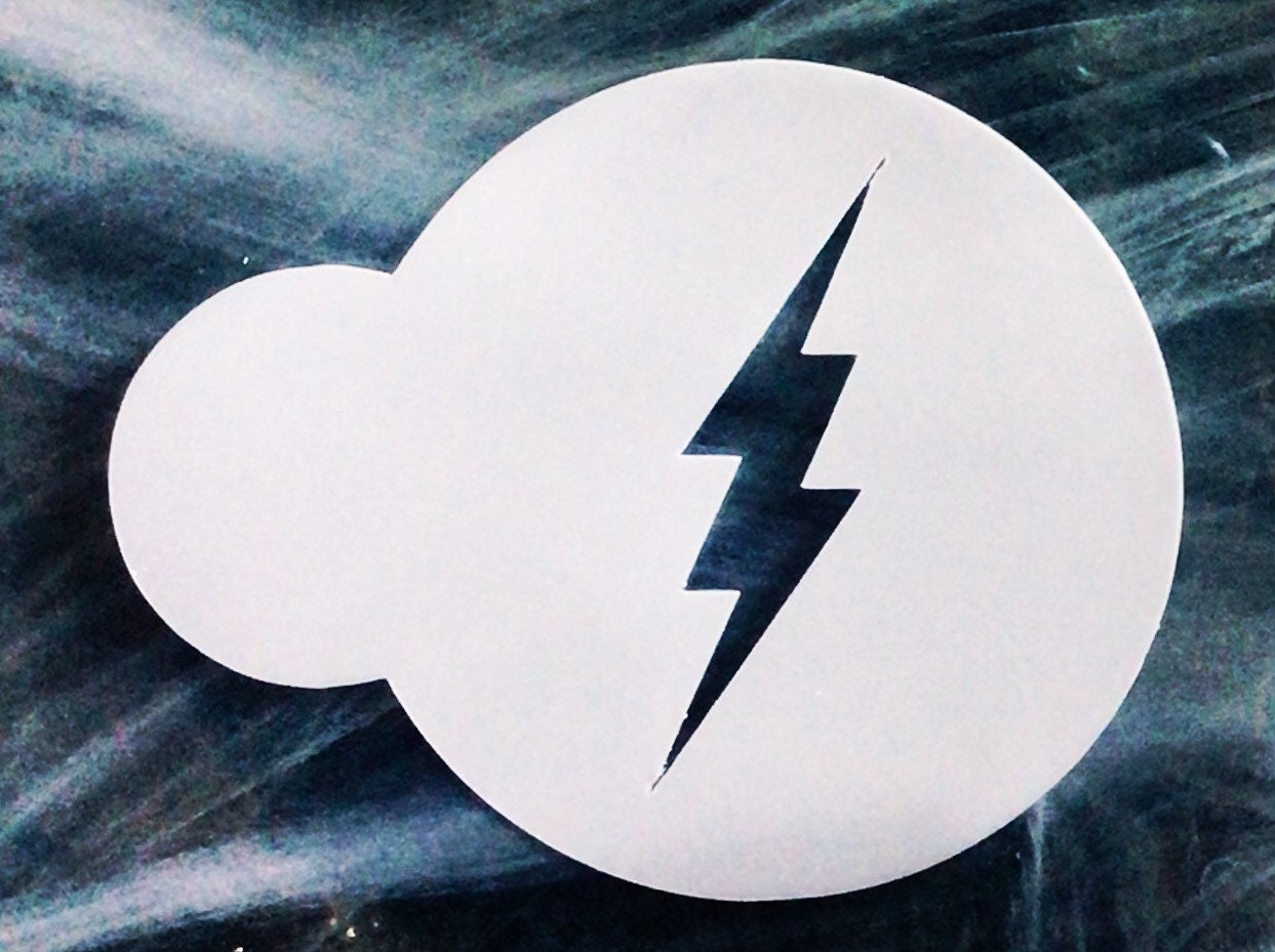 Lightning Bolt Cookie Stencil: Reusable Mylar Stencil - Etsy