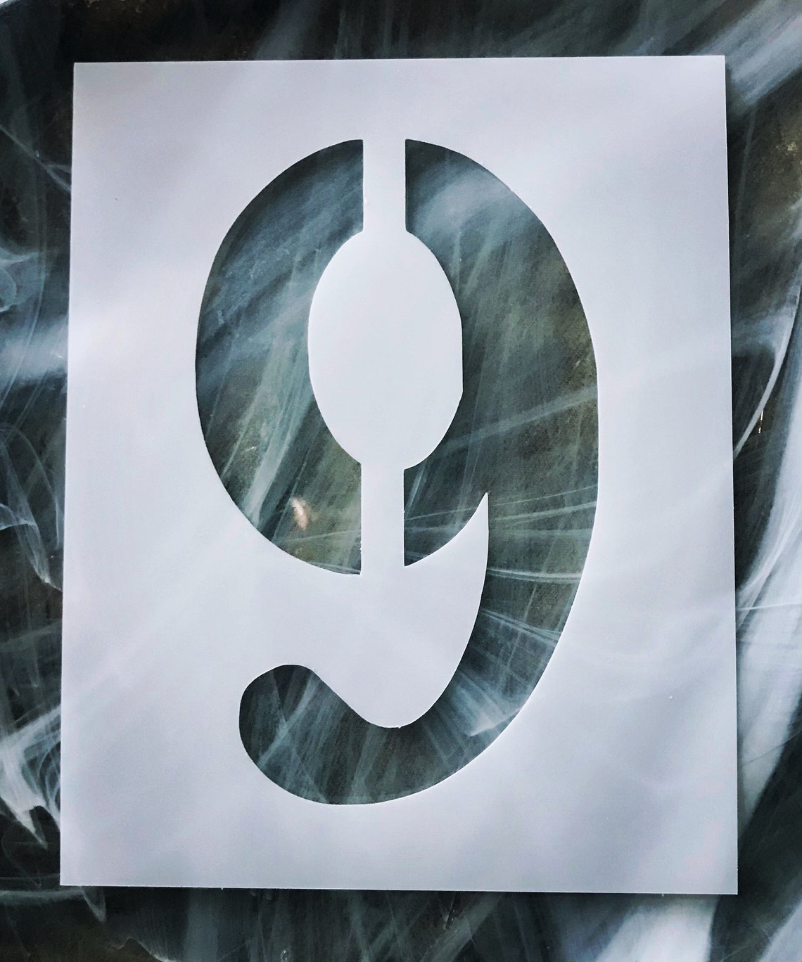 Nine Stencil Reusable Number Nine Stencil Birthday Stencil | Etsy