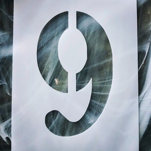 Nine Stencil, Reusable Number Nine Stencil, Birthday Stencil, Custom ...