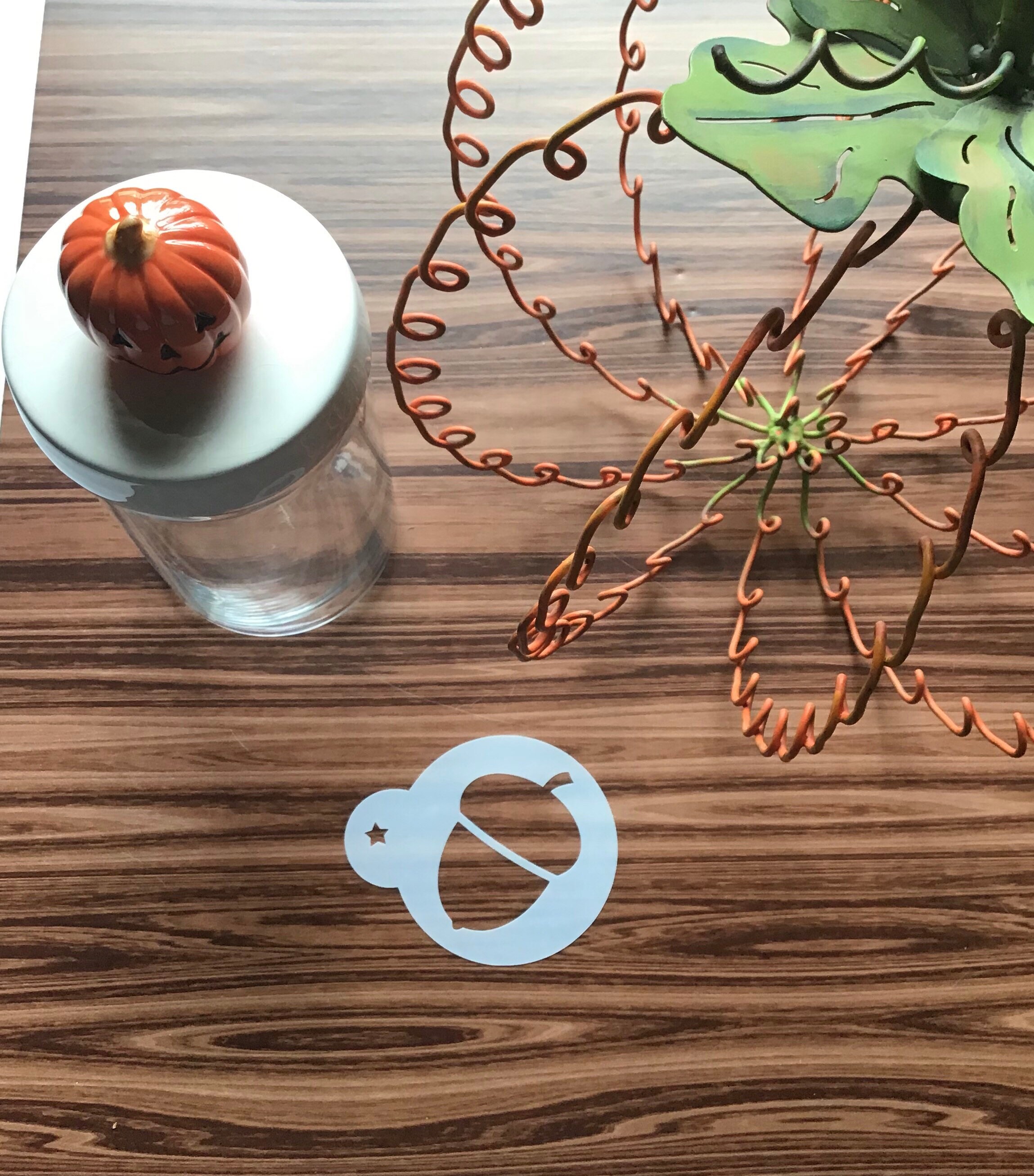 Acorn Cookie Stencil Reusable Acorn Stencil Acorn Coffee | Etsy