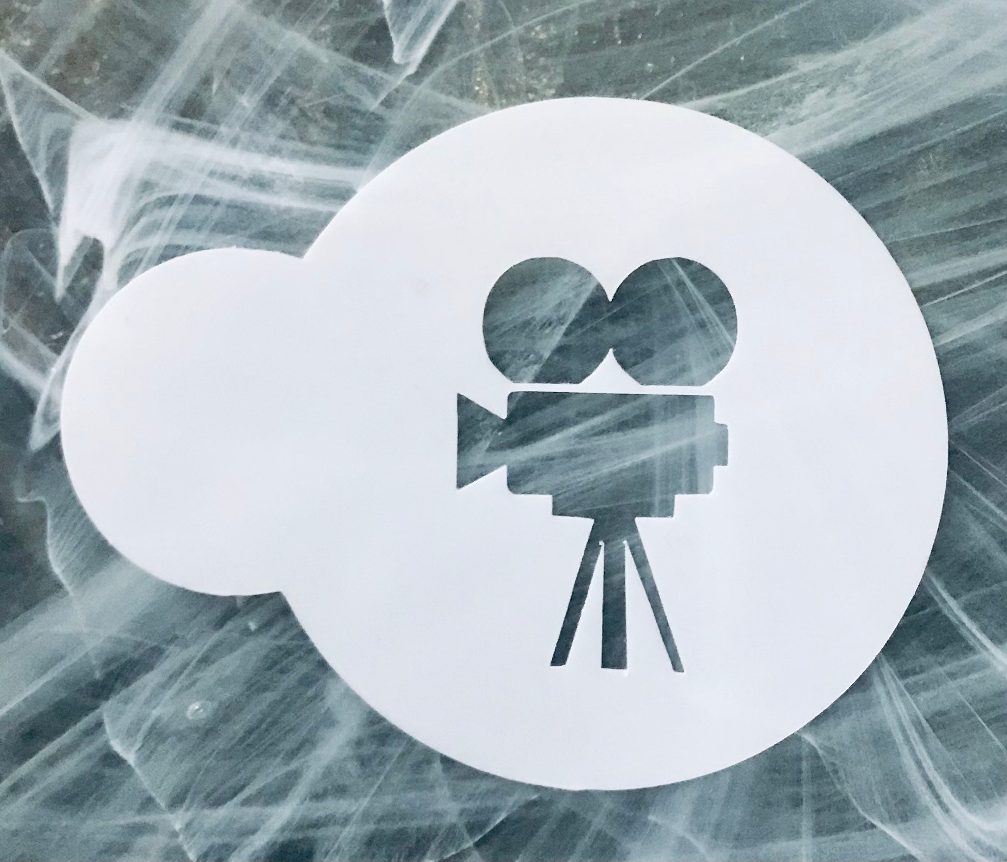Movie Camera Cookie Stencil Reusable Camera Cookie Stencil - Etsy