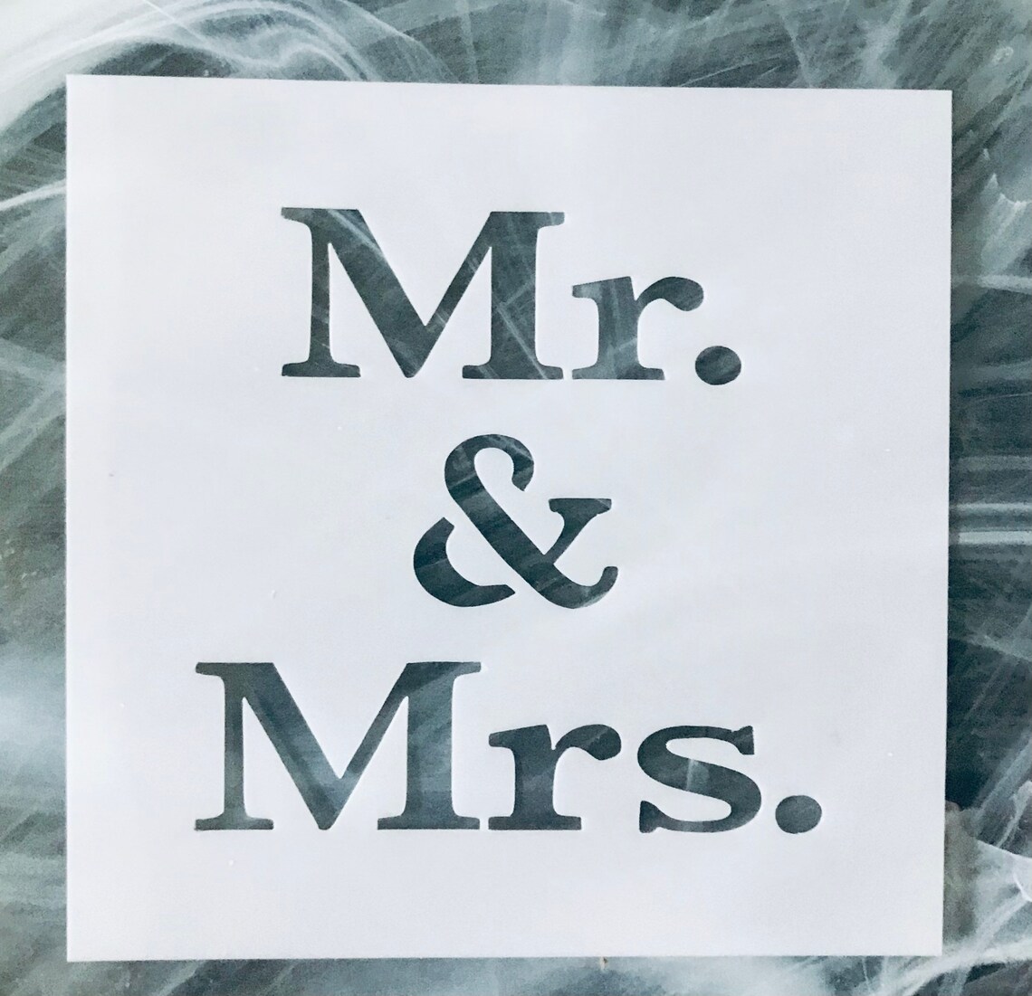 Reusable Mr. and Mrs. Stencil Wedding Stencils Home Decor - Etsy