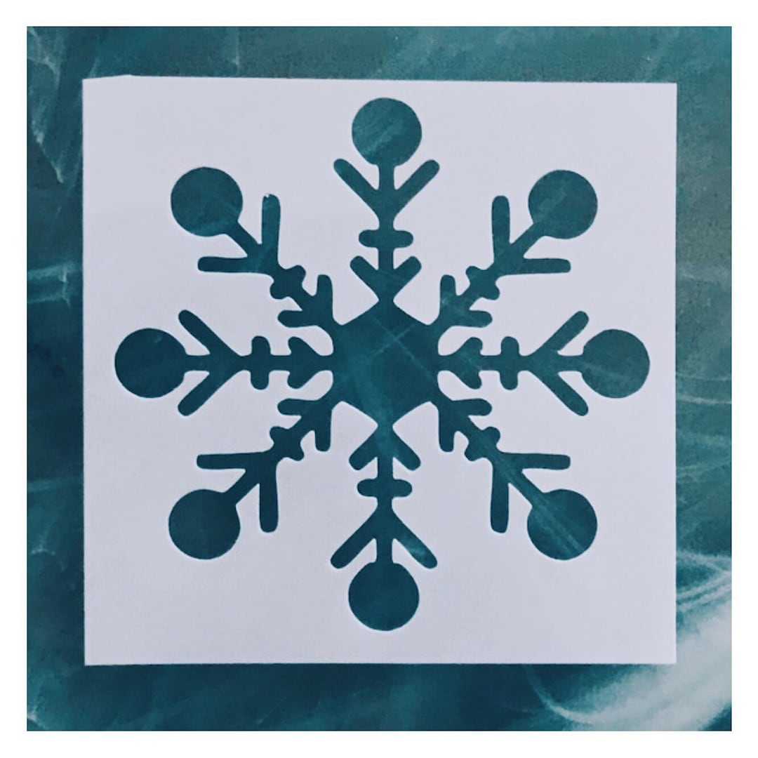 Snowflake Stencil, Reusable Christmas Stencil, Winter Stencil - Etsy