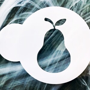 Pear Cookie Stencil, Reusable Pear Stencil, Pear Template, Fruit ...