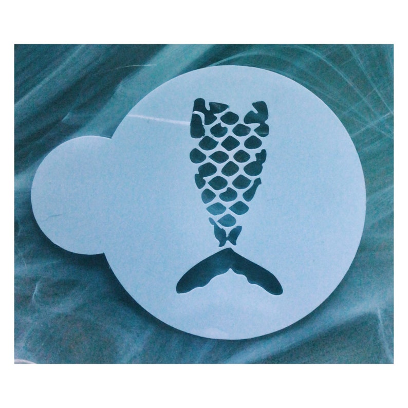 Reusable Mermaid Tail Cookie Stencil Mermaid Tail Stencil - Etsy