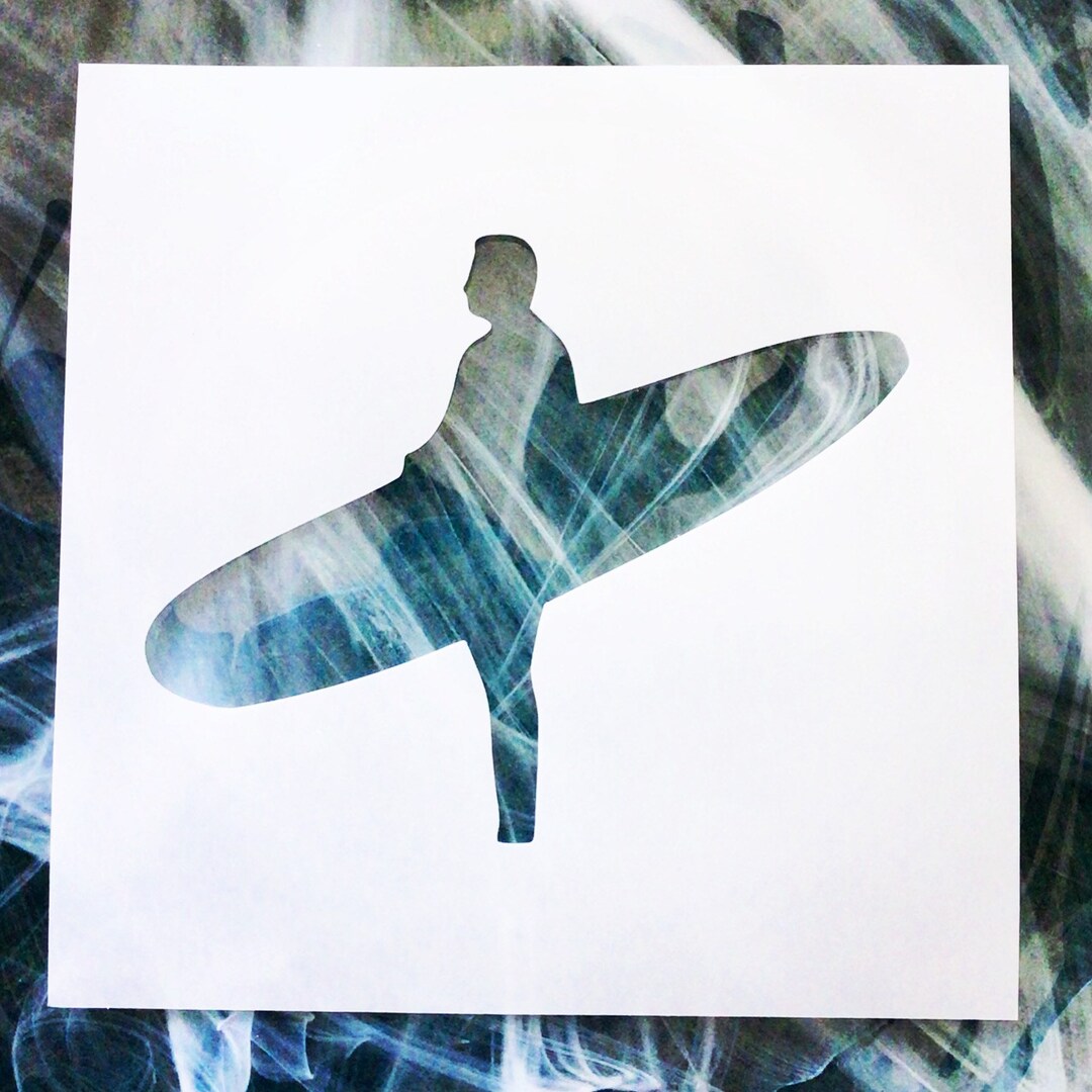 Surfer Stencil, Reusable Surfer Stencil, Many Sizes - Etsy
