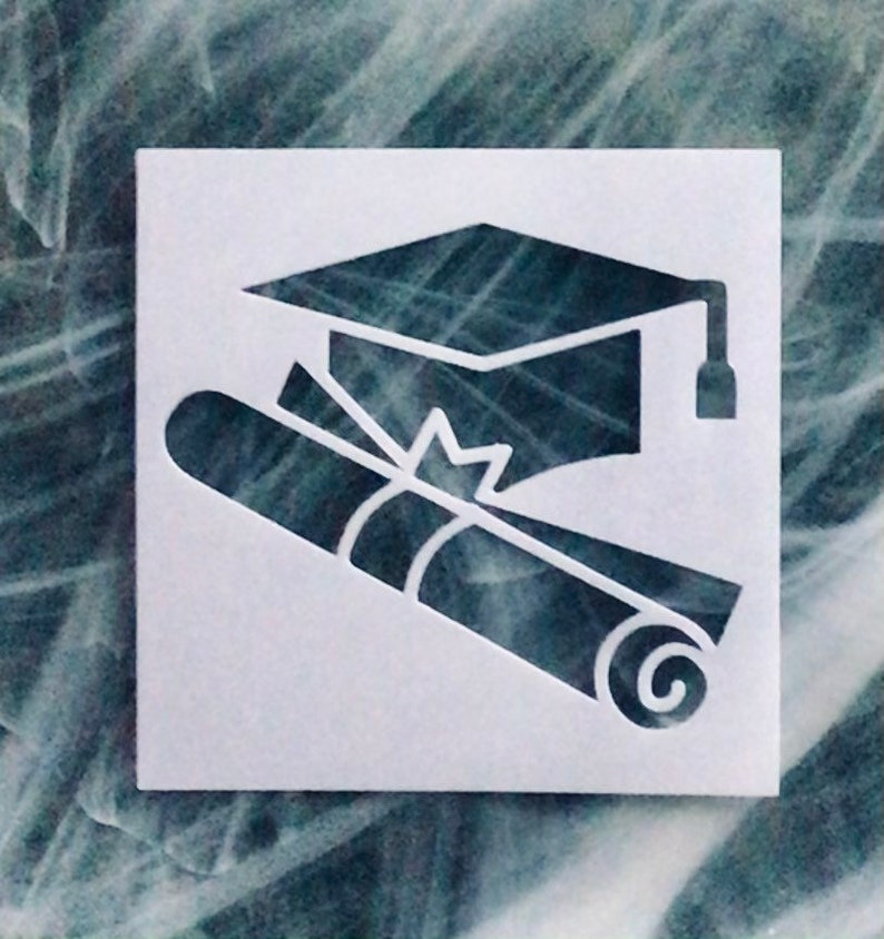 Graduation Stencil Reusable Graduation Stencil Graduation - Etsy