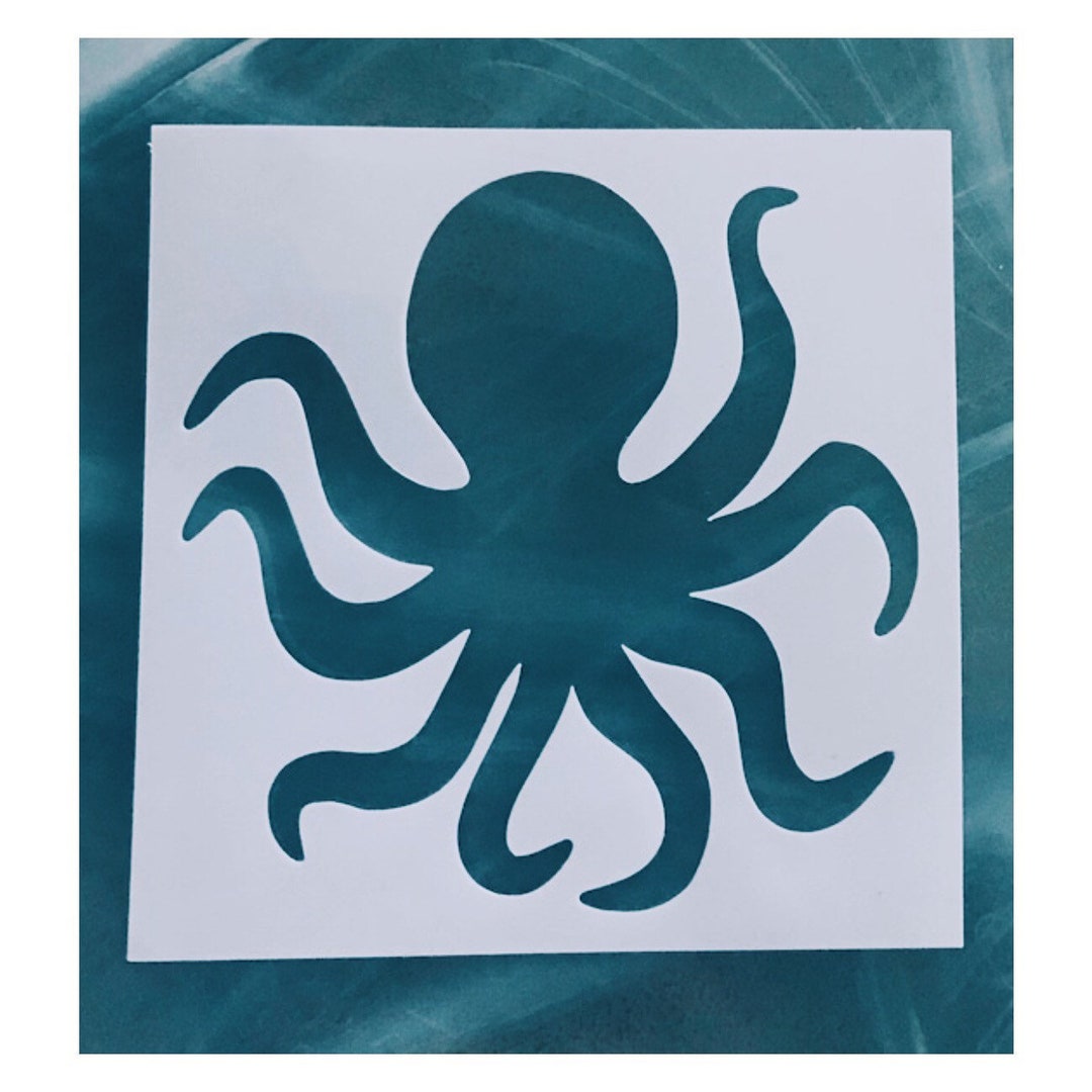 Octopus Stencil, Reusable Octopus Stencil - Etsy