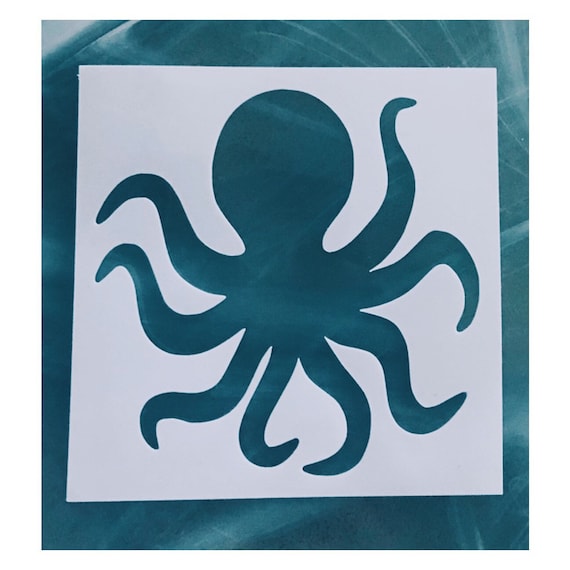 Octopus Stencil Pattern Octopus Stencil | Ideal Stencils