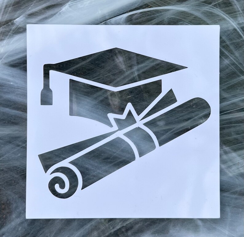 Graduation Stencil Reusable Graduation Stencil Graduation - Etsy