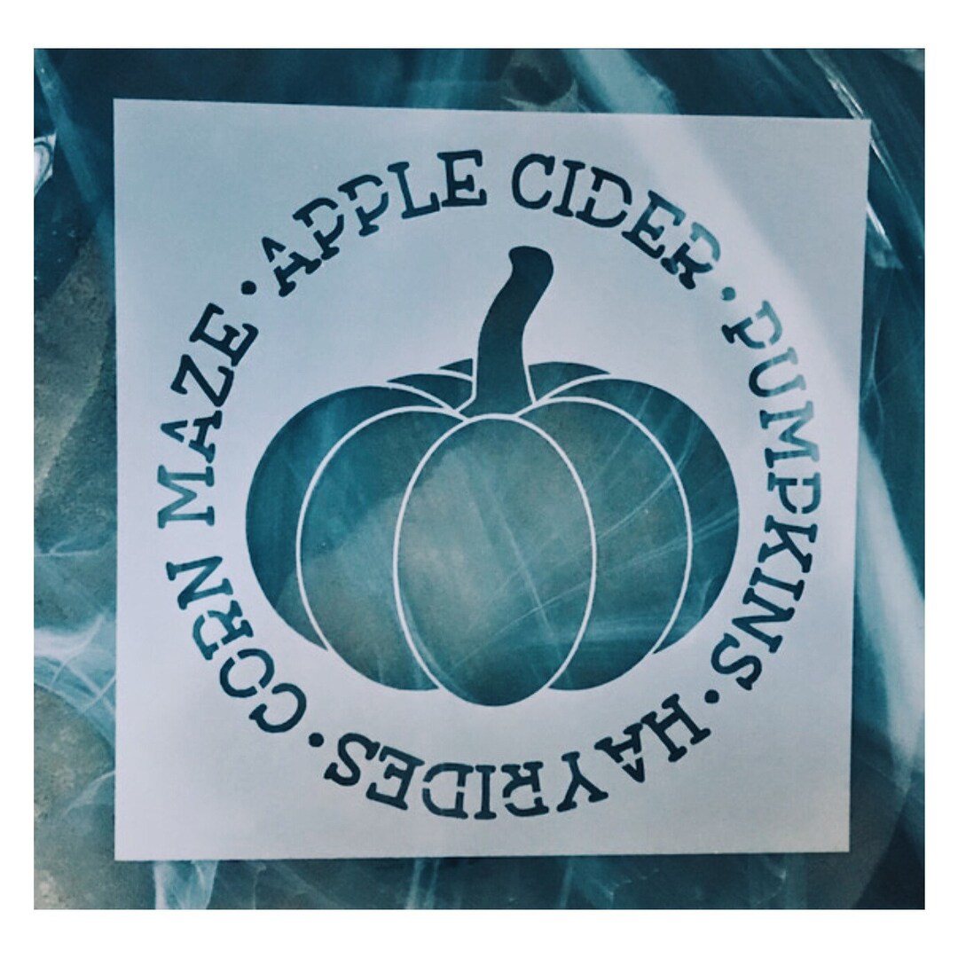 Stencil, Hay Rides Stencil, Corn Maze, Apple Cider, Pumpkins, Fall ...