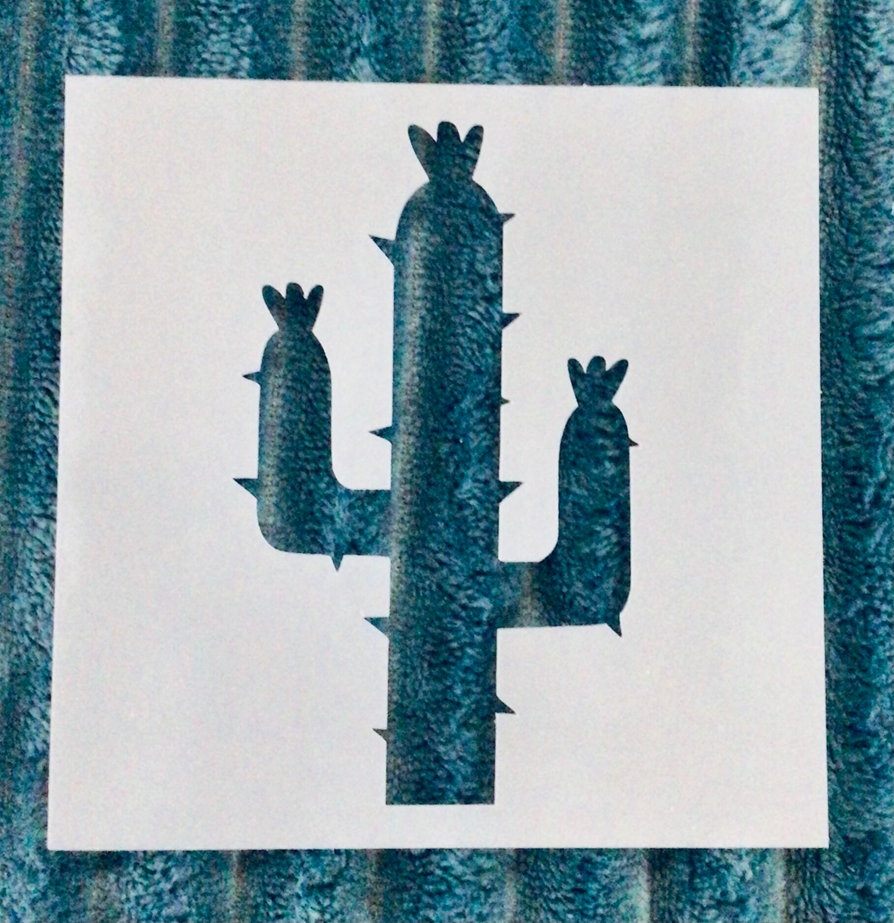 Cactus Stencil Reusable Cactus Stencil Plant Stencil - Etsy