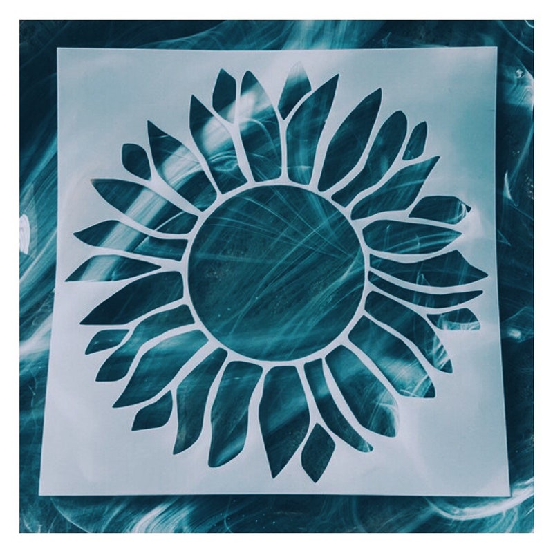 Sunflower Stencil for Painting - Etsy