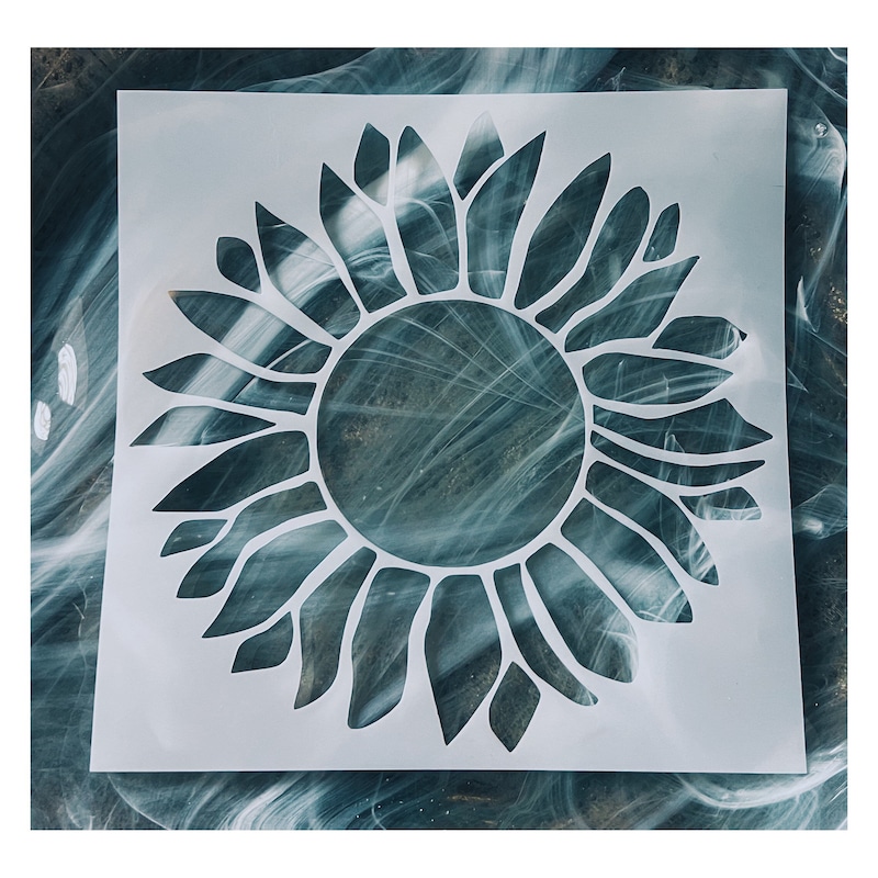 Sunflower Stencil - Etsy