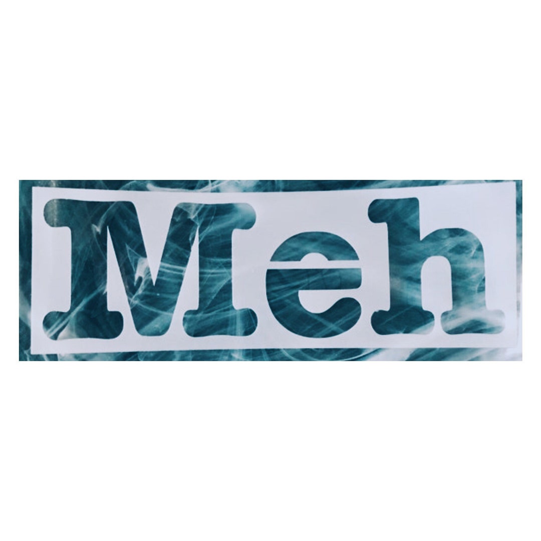 Meh Stencil: Reusable Word Art, Graffiti Style - Etsy