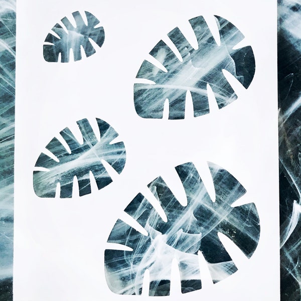 Palm Leaf Stencil - Etsy