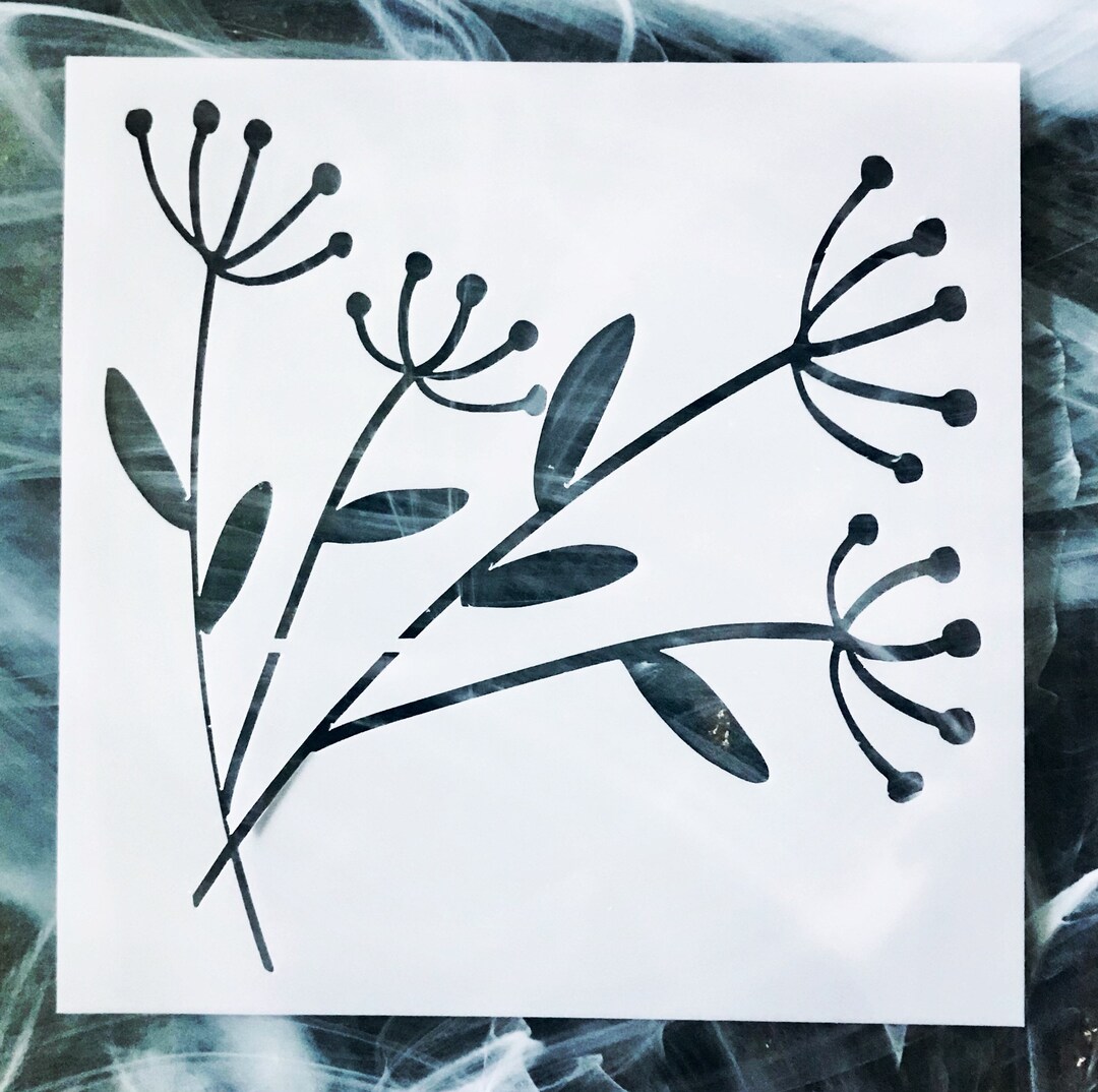 Reusable Flower Stencil: Mylar Craft & Wall Art - Etsy