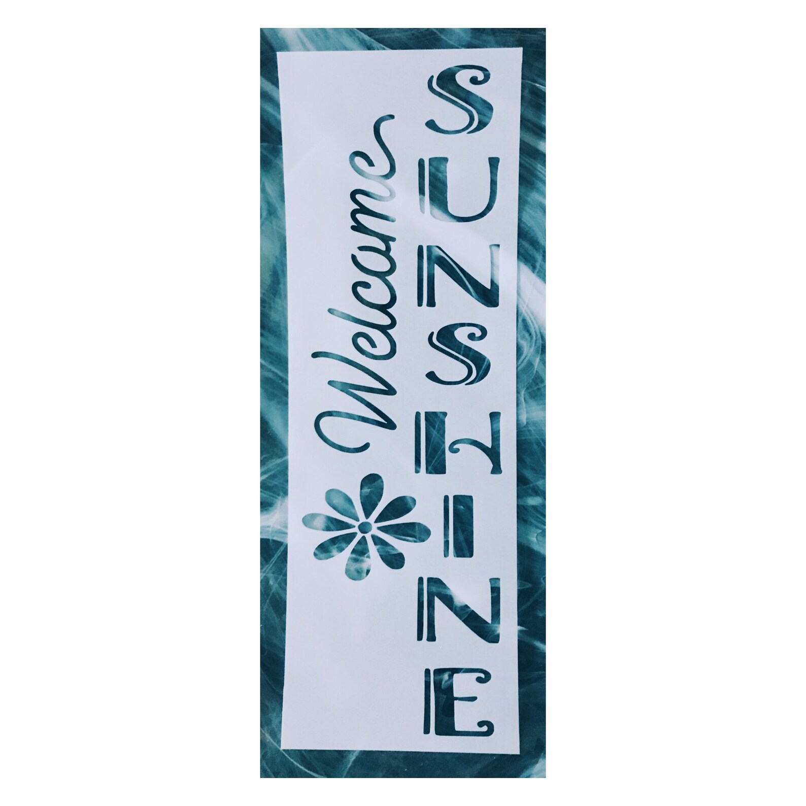 Welcome Sunshine Stencil Reusable Welcome Stencil Porch Sign - Etsy