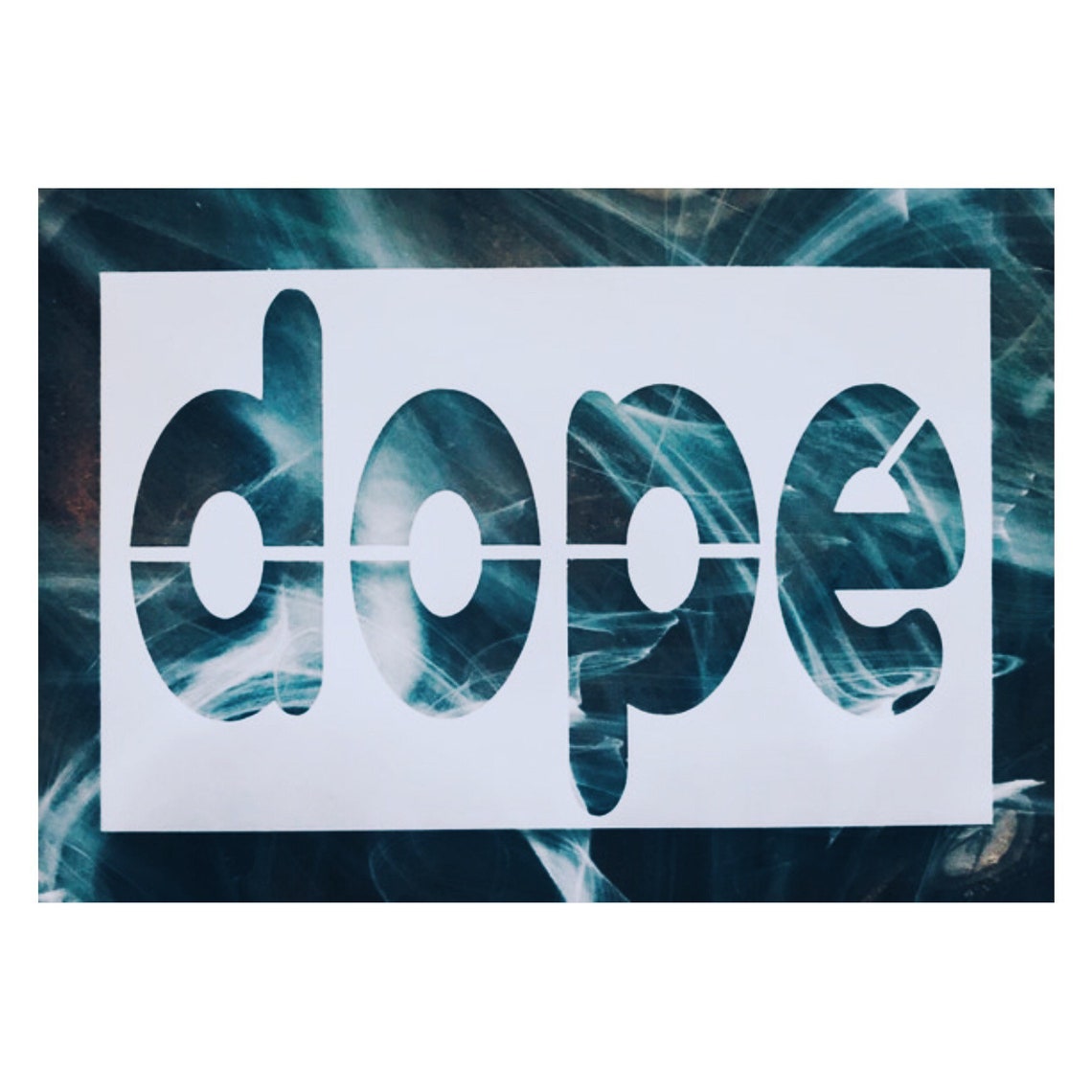 Dope Stencil, Reusable Word Art Stencil, Graffiti Stencil - Etsy
