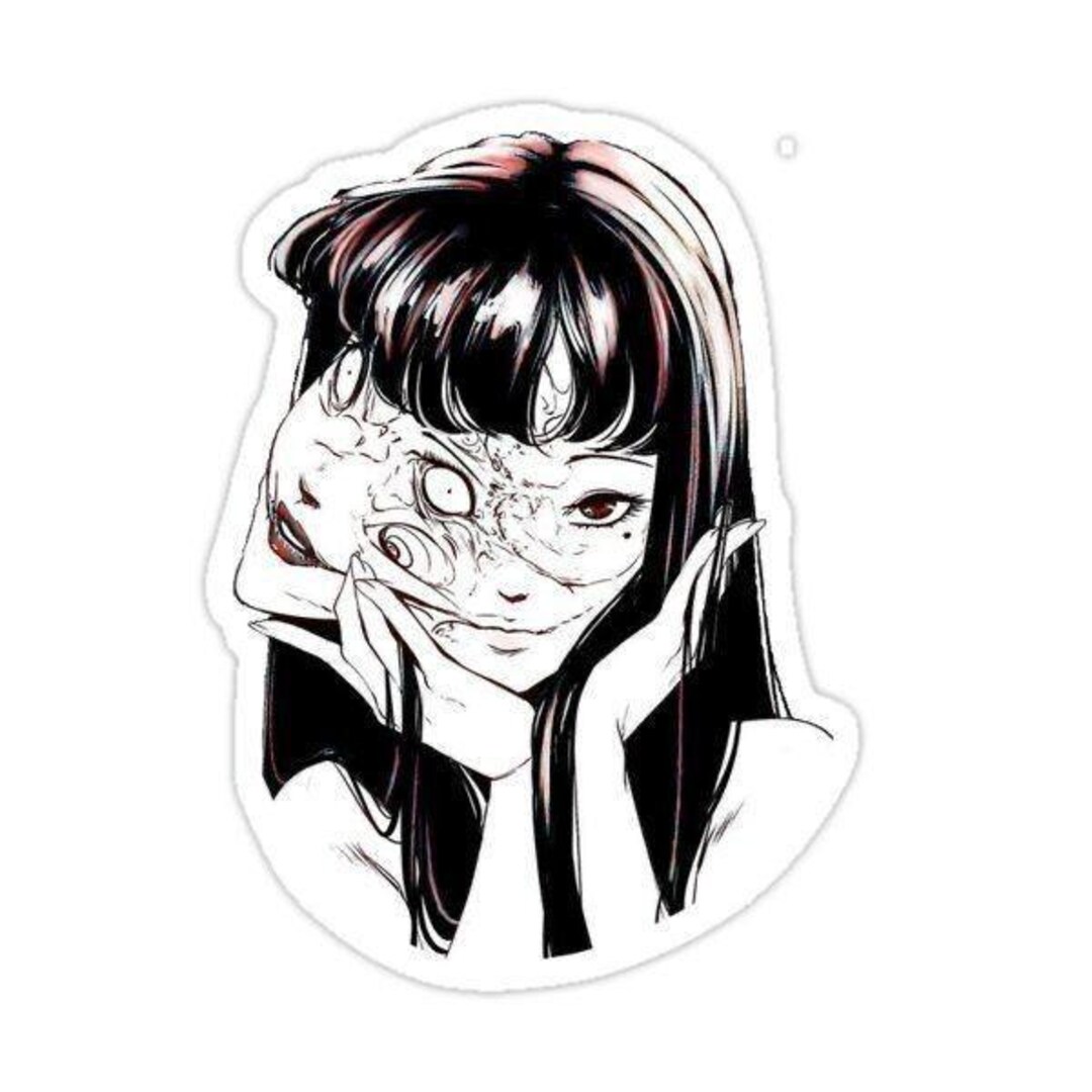 Tomie Horror Manga Sticker – Junji Ito Creepy Girl – Aesthetic Spooky ...