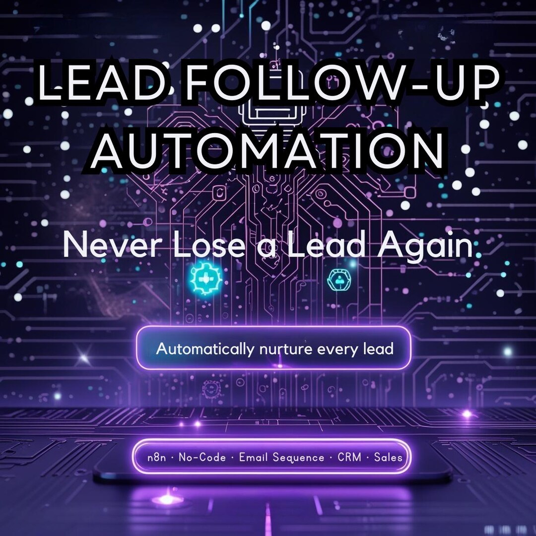 N8n Lead Follow-up Automation Template: Email Sequence, CRM (digital Download) - Etsy