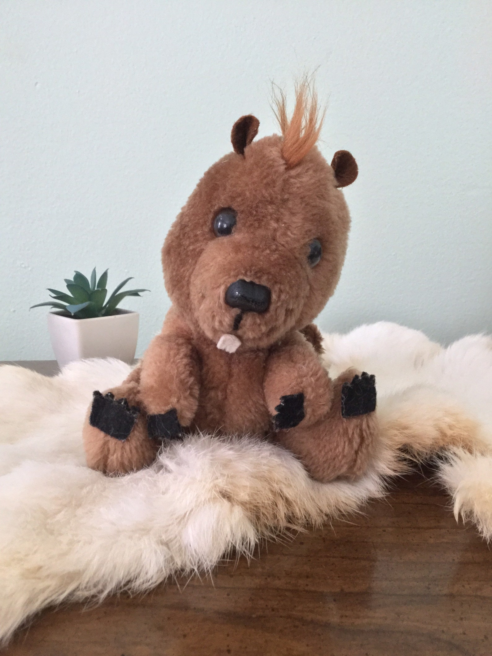 DAKIN Vintage Nature Babies Plushie 1980 Beaver 745 | Etsy