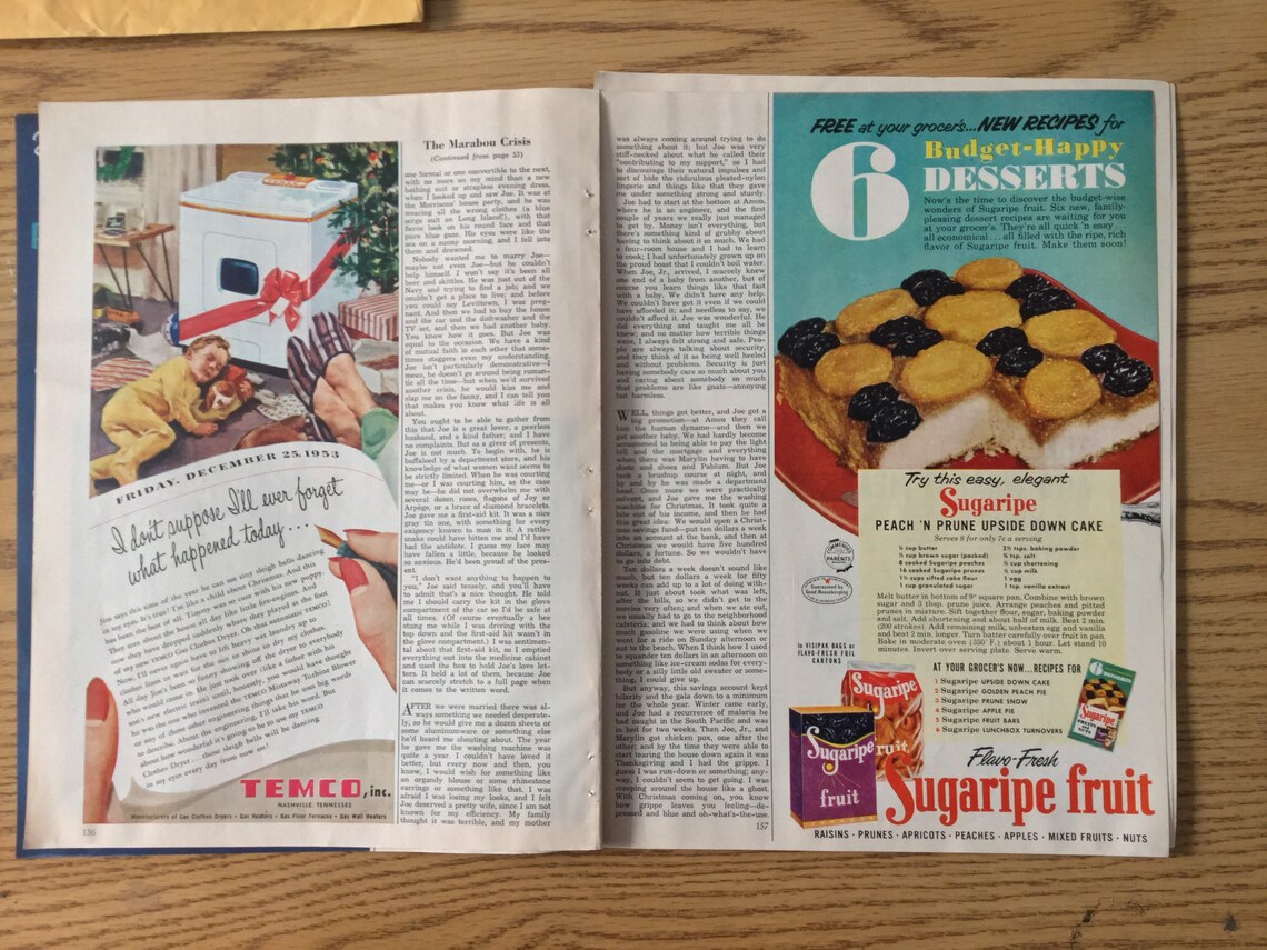 GOOD HOUSEKEEPING Vintage Magazine Ads Color Print - Etsy
