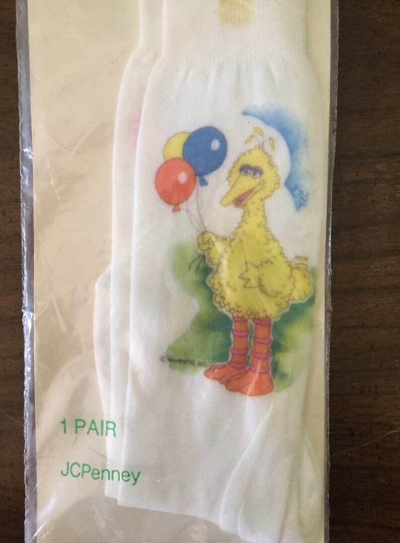 SESAME STREET Vintage RARE Big Bird Socks for Children Nylon - Etsy