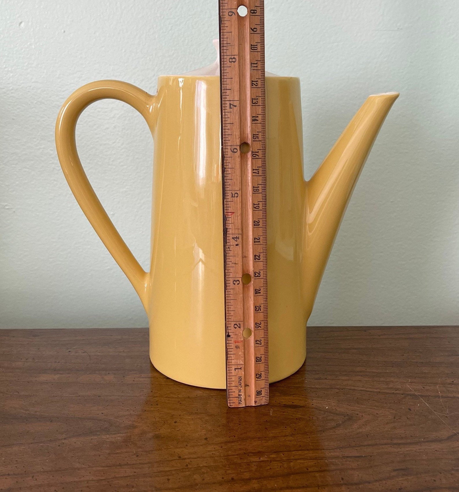 MIDCENTURY Vintage Mustard Yellow Teapot Decorative Ceramic - Etsy