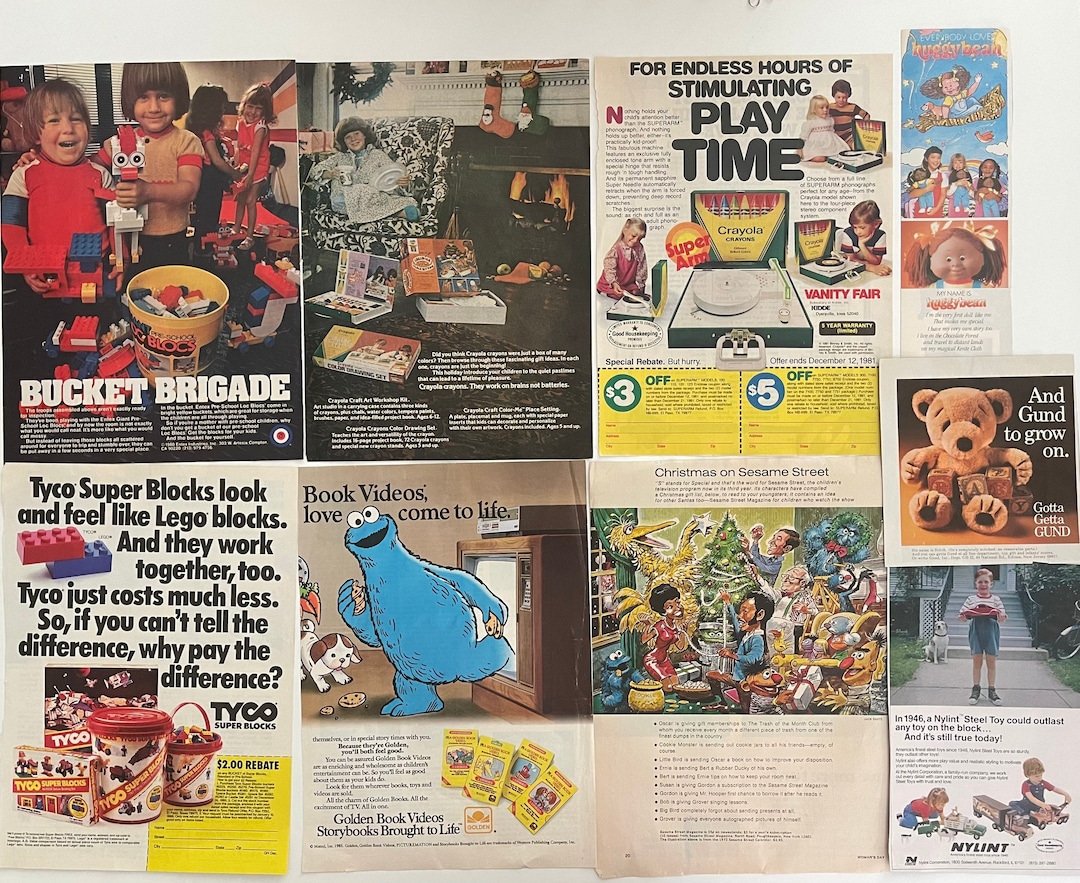 KIDS TOYS Products Vintage Magazine Ads (9) - 1970-80’s Magazine Pages ...