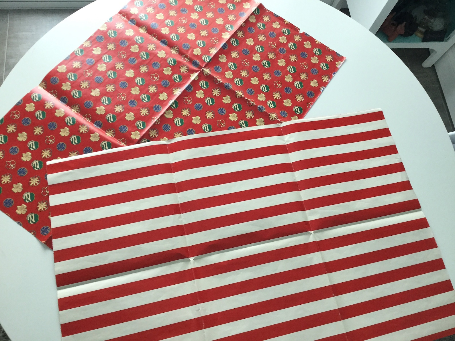 GIRL SCOUTS Emblem Vintage Wrapping Paper Sheets (set of Two) and 13 ...