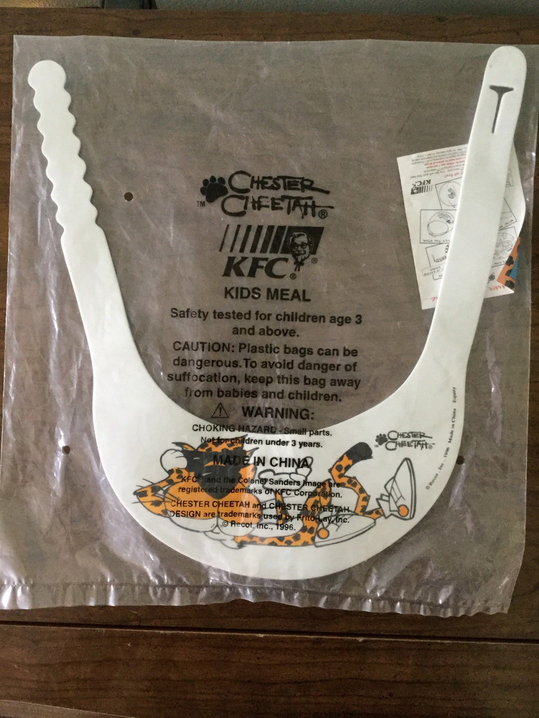 CHESTER CHEETAH Vintage Kids Meal Visor KFC Fast Food Collector Summer ...