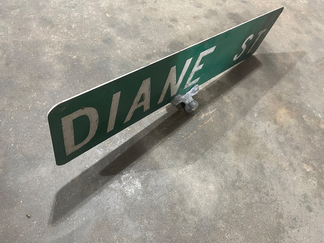DIANE STREET Antique Authentic Street Sign- Michigan - # 1905 - Etsy