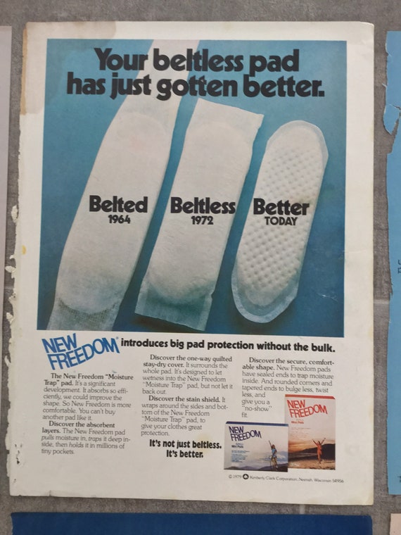 Vintage Sanitary Napkins