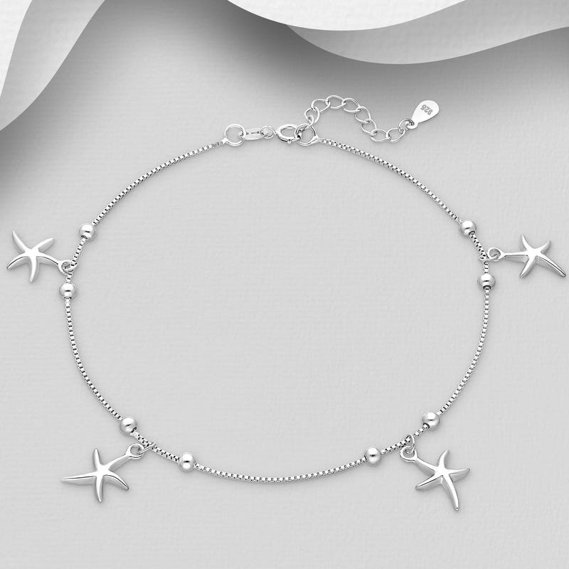 Starfish Anklet - Etsy