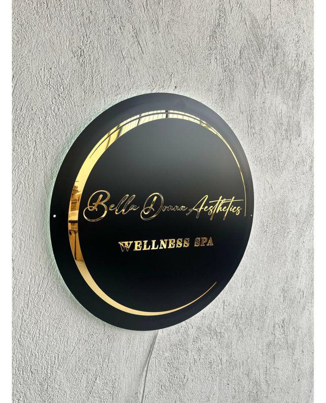Custom Round Acrylic Business Logo Sign, 3D Office Signage - Etsy
