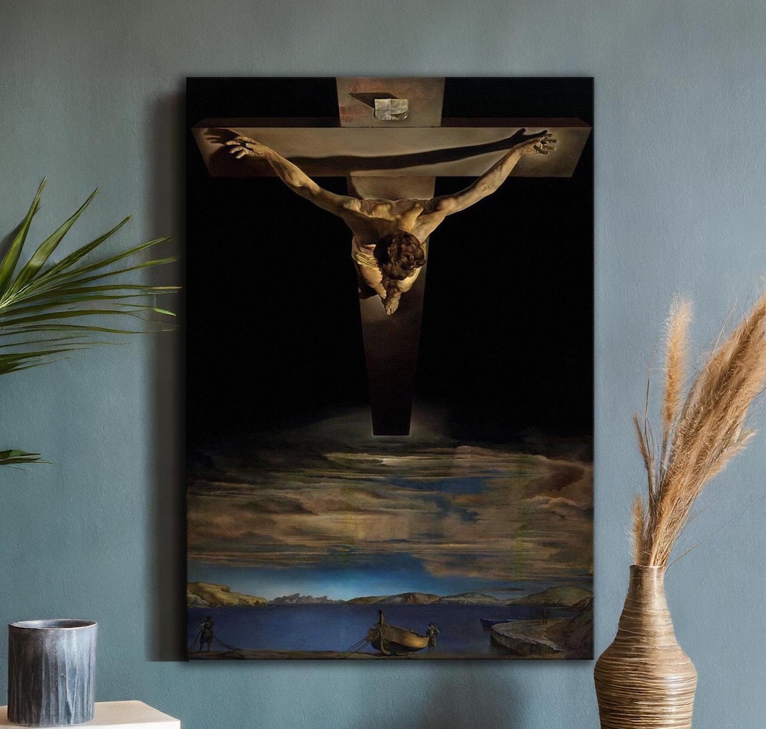 Salvador Dali Christ on the Cross Canvas Wall Art – Surrealist ...
