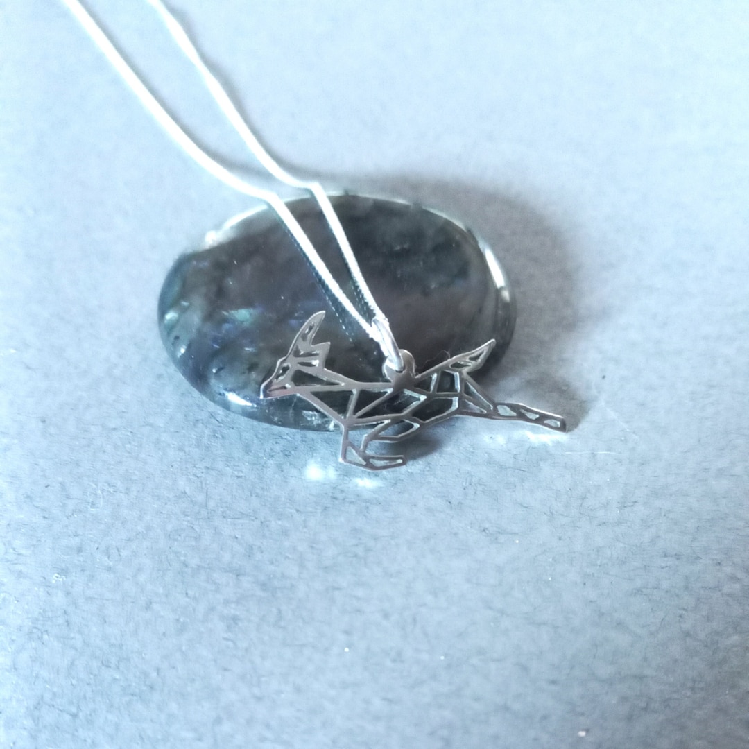 Origami Springbok Hand Cut Sterling Silver Pendant - Etsy