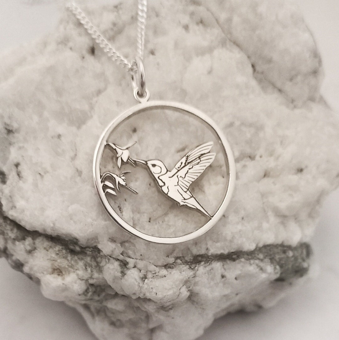 Scenic Range - Hummingbird Sterling Silver Pendant - Etsy