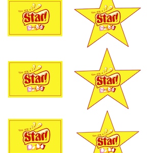 Starburst Gift Tag! Digital Download - Etsy